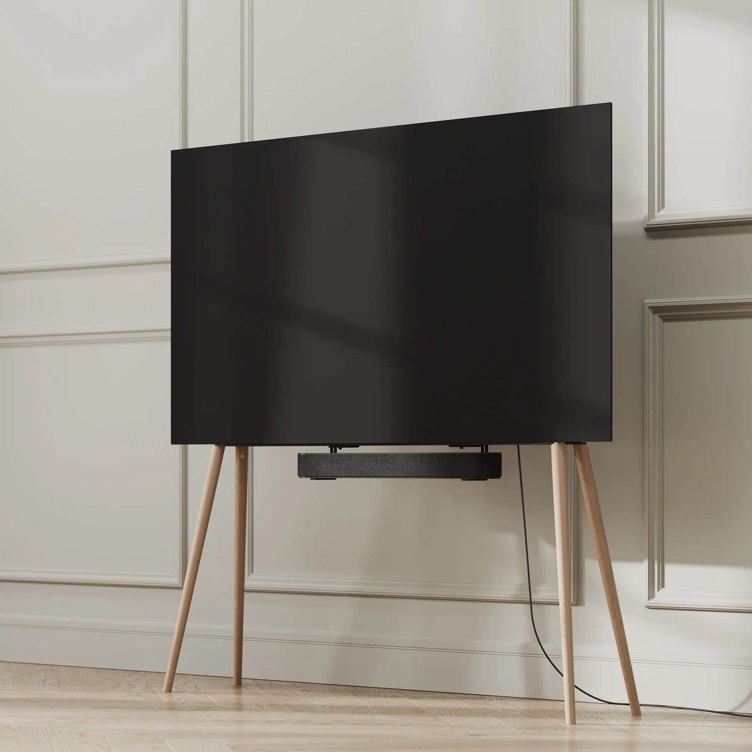 Suporte de piso para TV contemporâneo - XL / Natural Glossy - Esthete ...