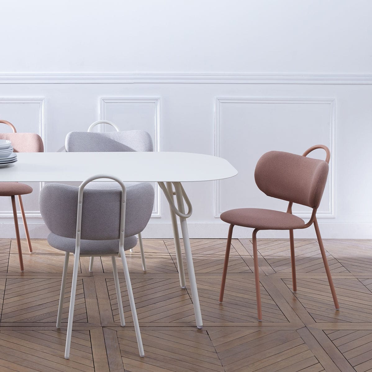 Cadeira de sala de jantar contemporânea - swim textile - bibelo - para ...