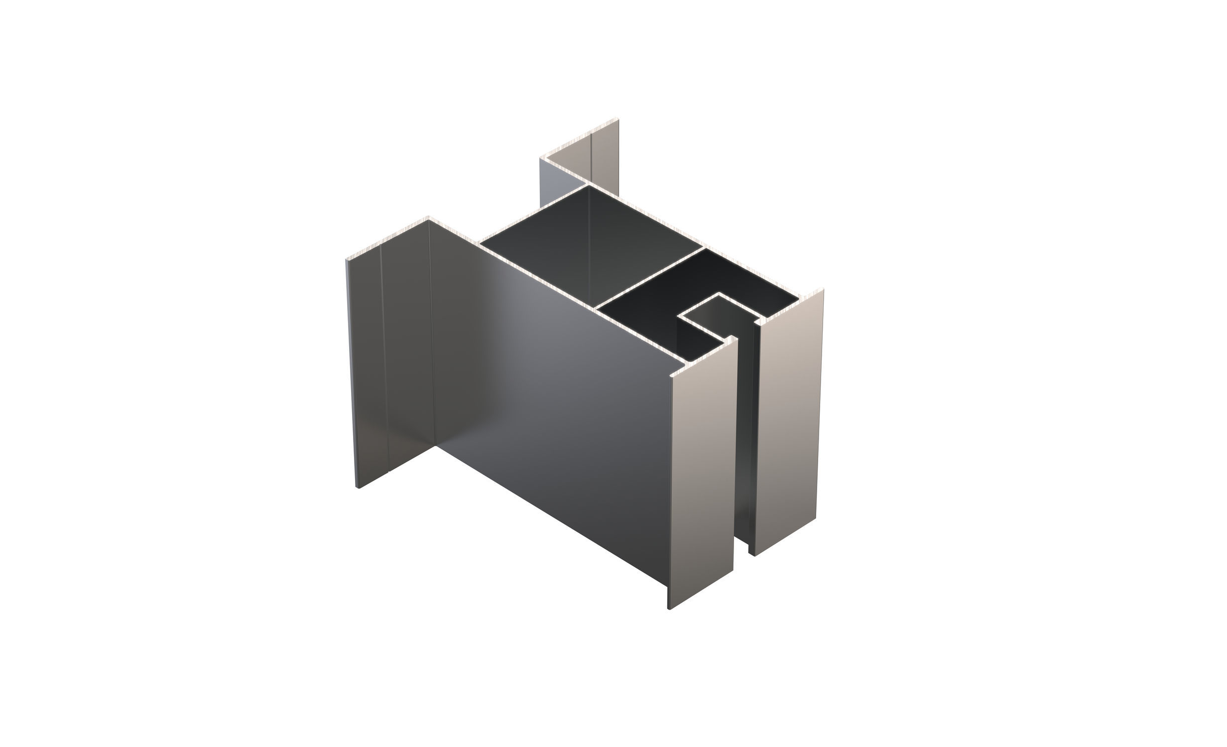 Perfil em alumínio extrudado - INTERAL CUHADAROGLU METAL SANAYI - para ...