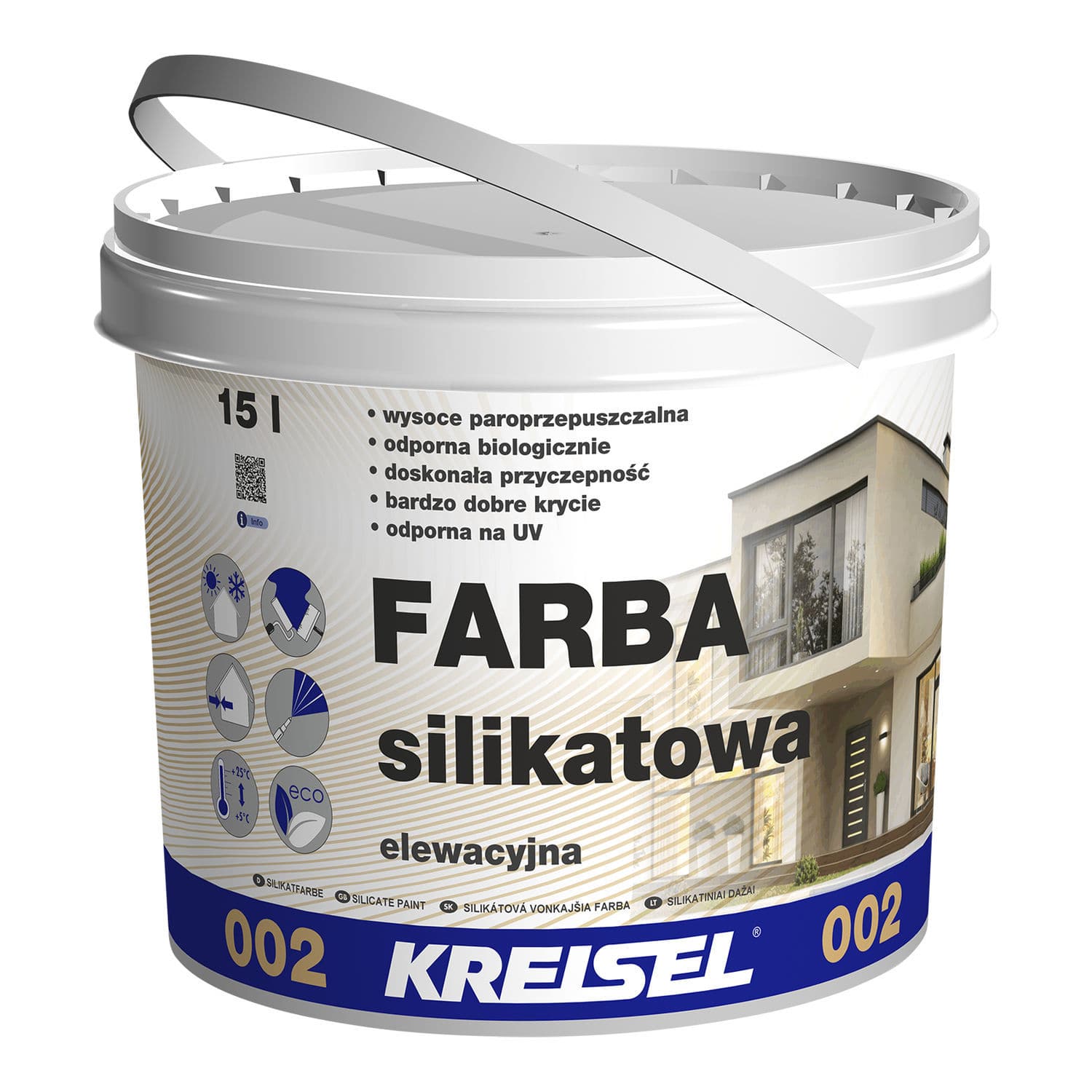 Tinta de isolamento - SILICATE 002 - Kreisel - para ambiente externo / para fachada / de silicato
