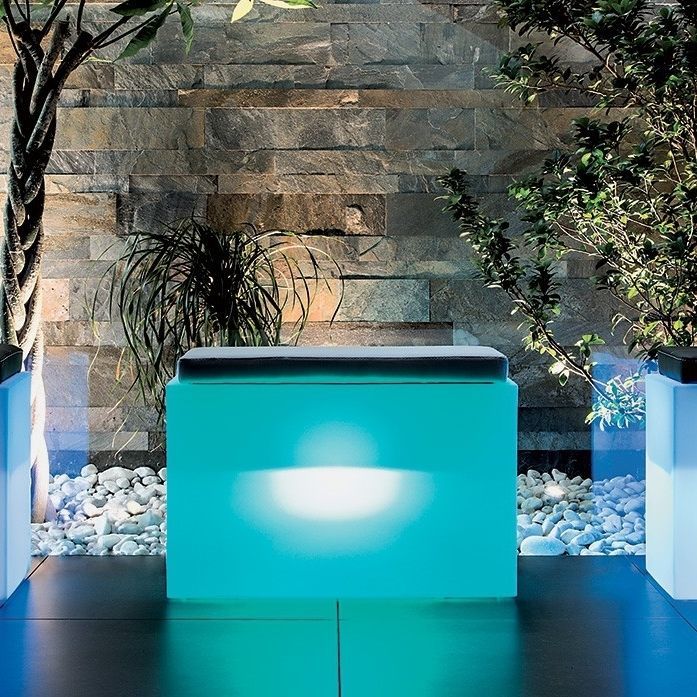 Banco contemporâneo - BRIGHT : COMFY ROOMY - MONACIS - em polietileno ...