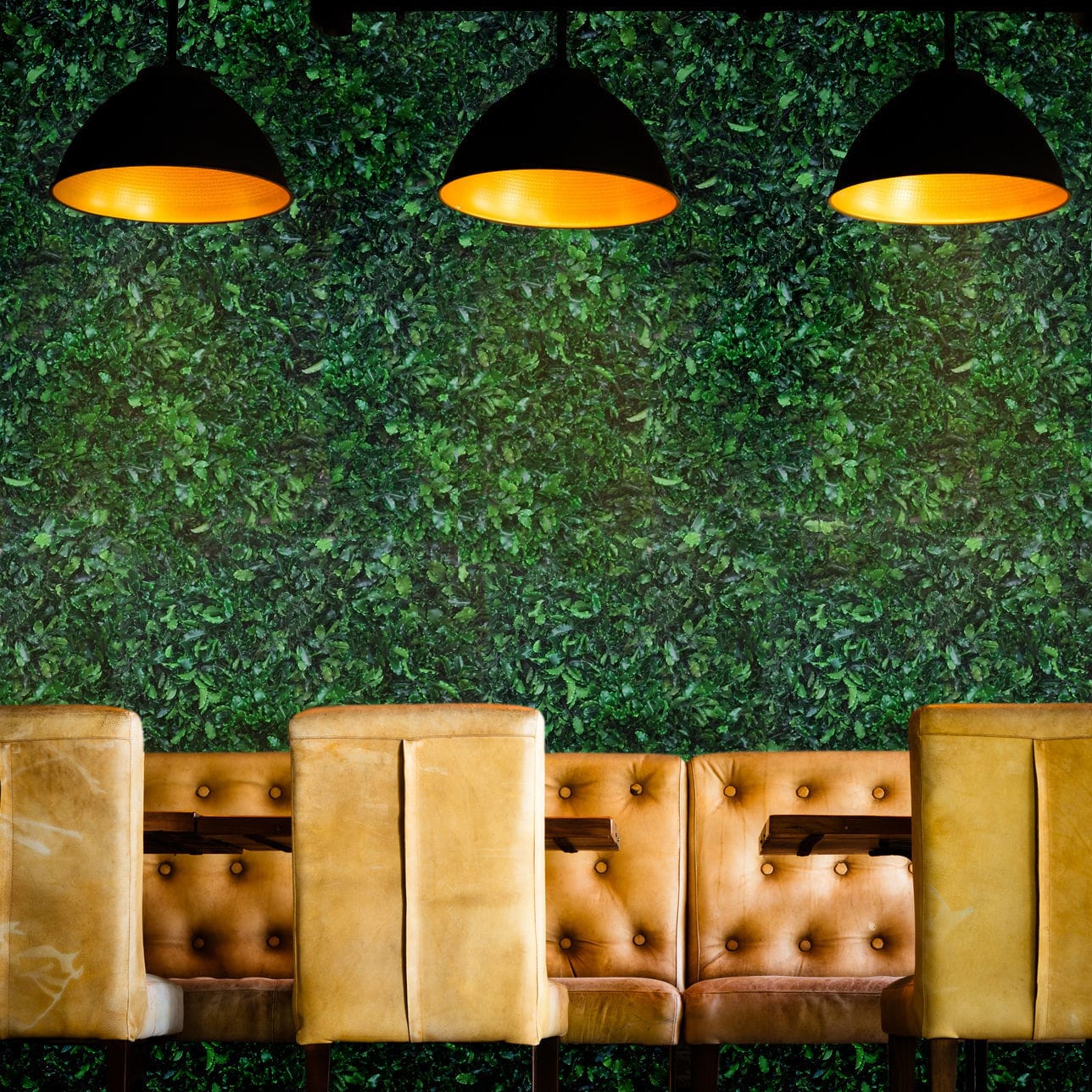 Parede verde estabilizada - BUTTERBUSH - LinfaDecor - em painel modular ...