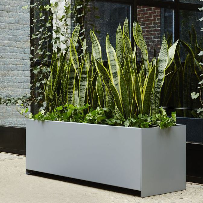 Floreira em alumínio - RANCH 16/20 - PLANTERWORX - em aço Corten ...