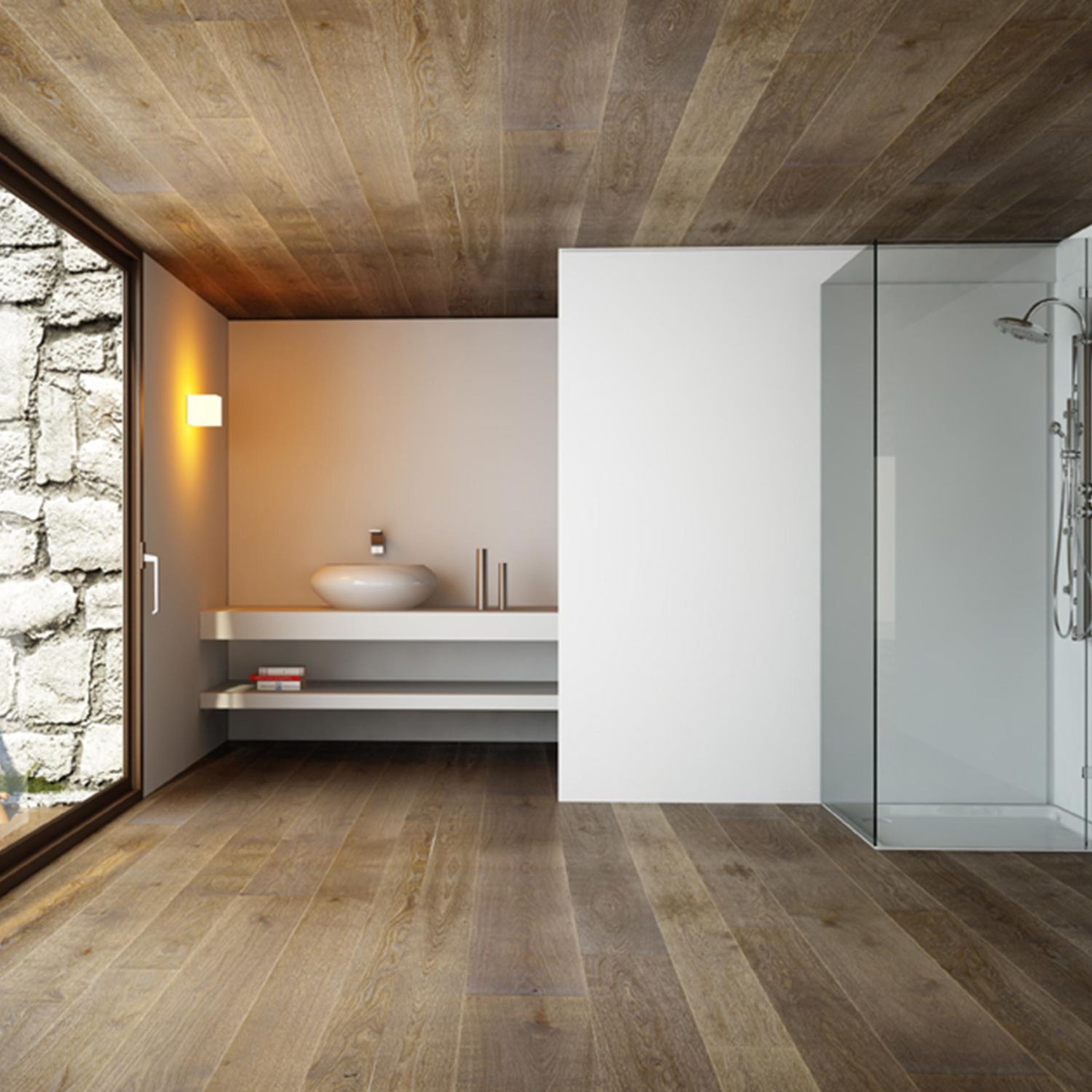 Piso estruturado - FIOR DI TITANIO - FIEMME 3000 - em carvalho / oleado ...