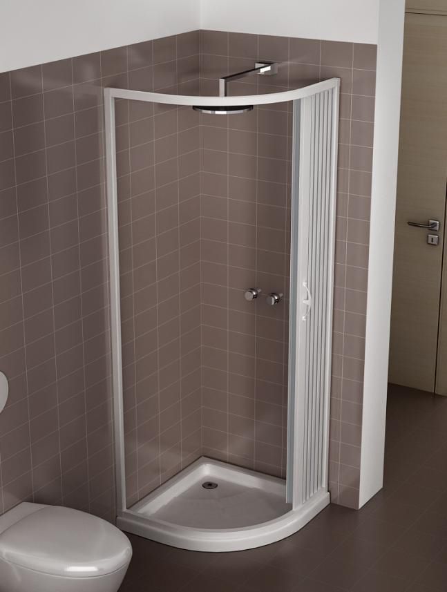 Box para banheiro de correr sobreposto - LUX : GIOVE - PINTO - de canto ...