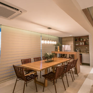 Mesa de jantar contemporânea - Fusion - Tidelli - em madeira de eucalipto / com base em madeira ...