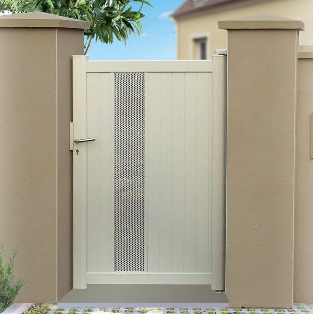 Portão de jardim em alumínio termolacado - MUSCAT - KSM PRODUCTION