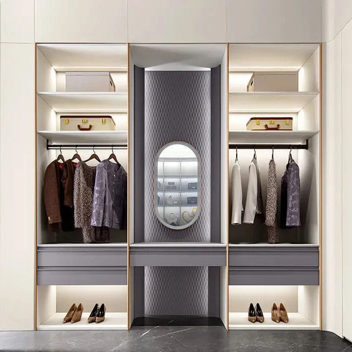 Guarda-roupa de parede - TIME QUEST - Oppein - contemporâneo / em PVC ...