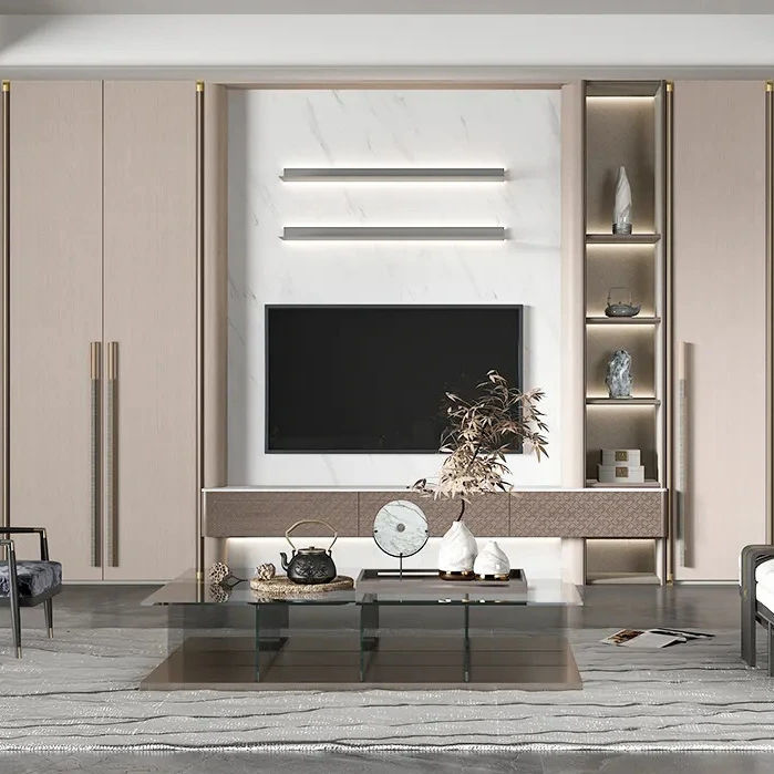 Móvel de parede de sala contemporâneo - RUI - Oppein - em laminado ...