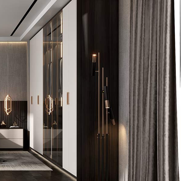 Guarda-roupa de parede - YG20-L02 - Oppein - contemporâneo / em vidro ...