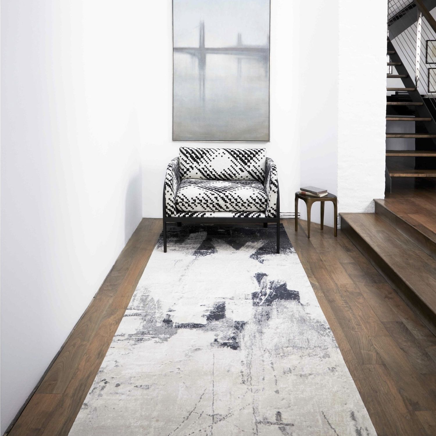 Tapete contemporâneo - PAINTED RUNNER - Knots rugs - estampado / em ...