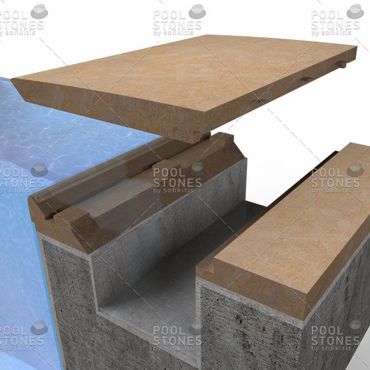 Grelha para calha de transbordo em pedra natural - System No21 ...