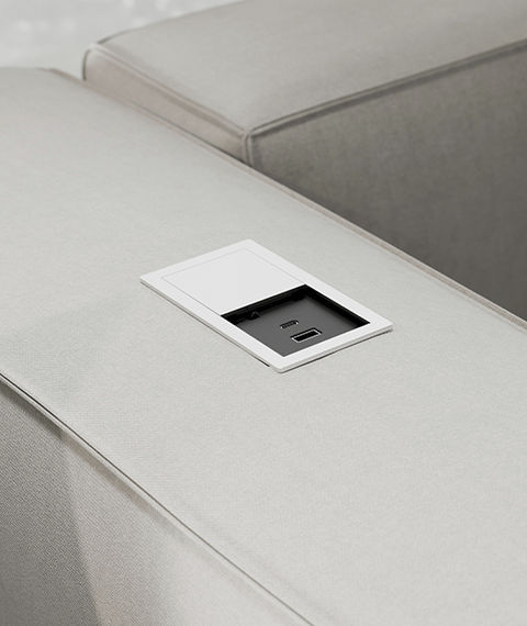 Tomada elétrica - VERSAHIT - ASA International Group - USB / dupla / de ...