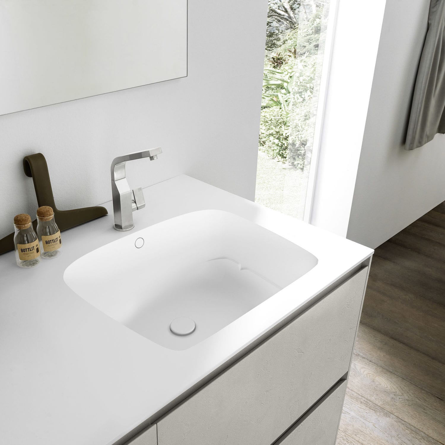 Tanque de lavar roupa de embutir - C5 - BAXAR - em cerâmica