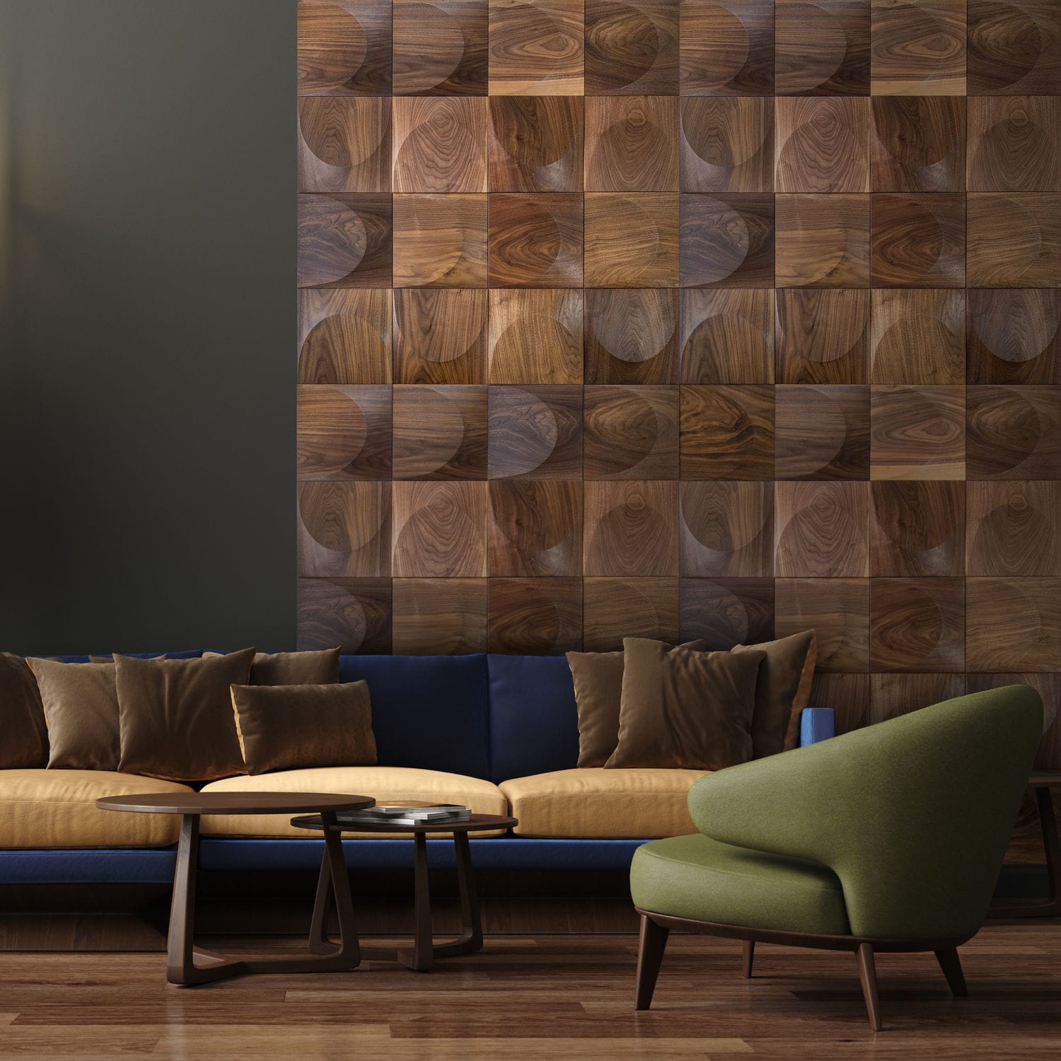 Painel decorativo de parede - ARCH - FORM AT WOOD - de revestimento ...