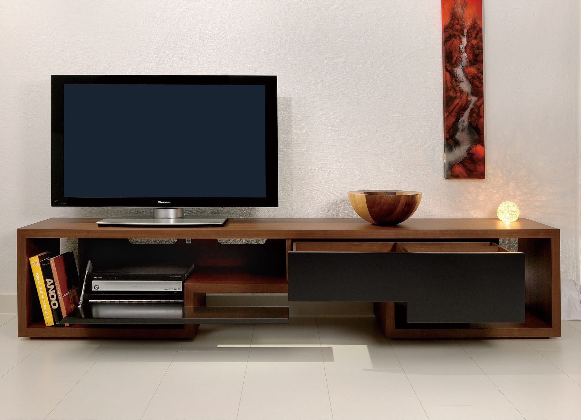 Rack de TV contemporâneo - ATILLA LUX - CondeHouse - baixo / com ...