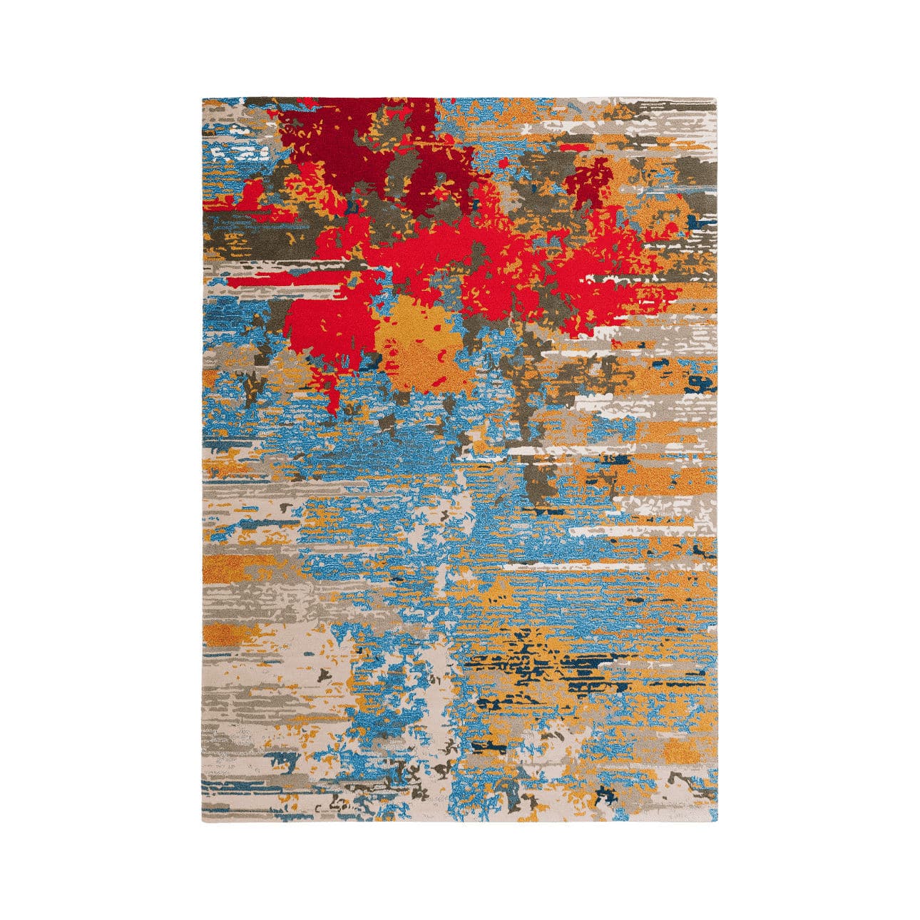 Tapete contemporâneo - Onda - Alp Carpets - estampado / de lã / retangular
