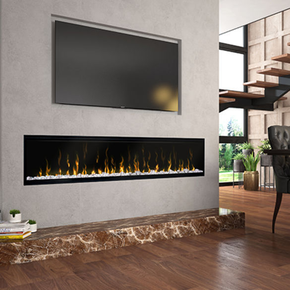 Lareira embutida aberta elétrica - Ignite 74 - Dimplex - com 1 face ...