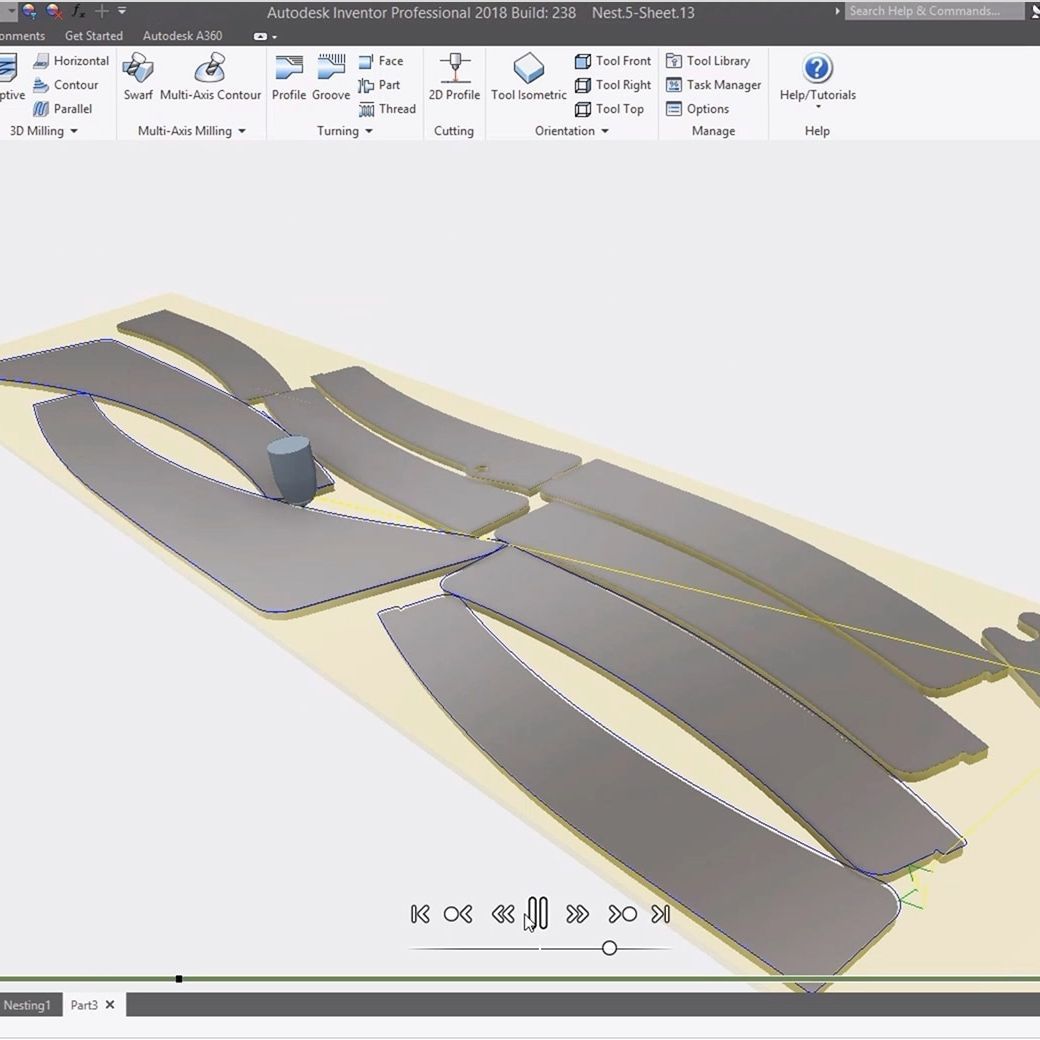 Software de projetos - INVENTOR® NESTING - Autodesk - de CAM / para ...