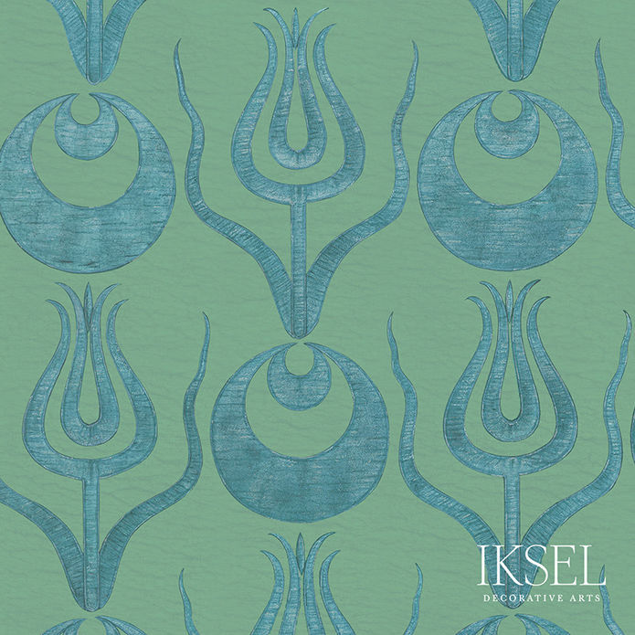 Papel de parede contemporâneo - RW201 Tulip and Crescent - Iksel ...