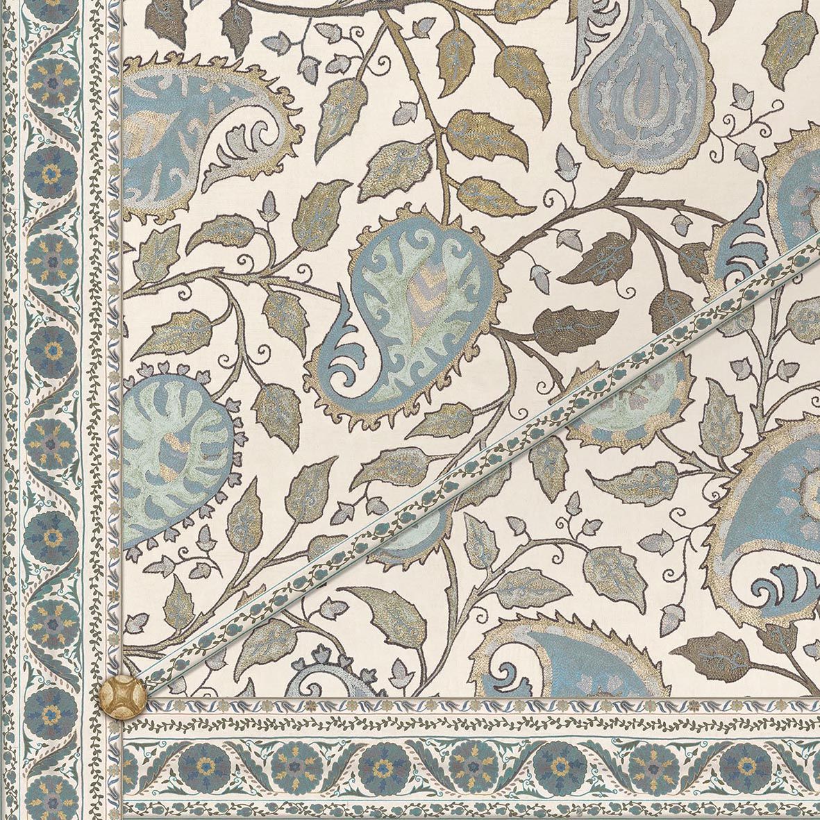 Papel de parede contemporâneo - SUZANI PAISLEY CEILING CE152 - Iksel ...