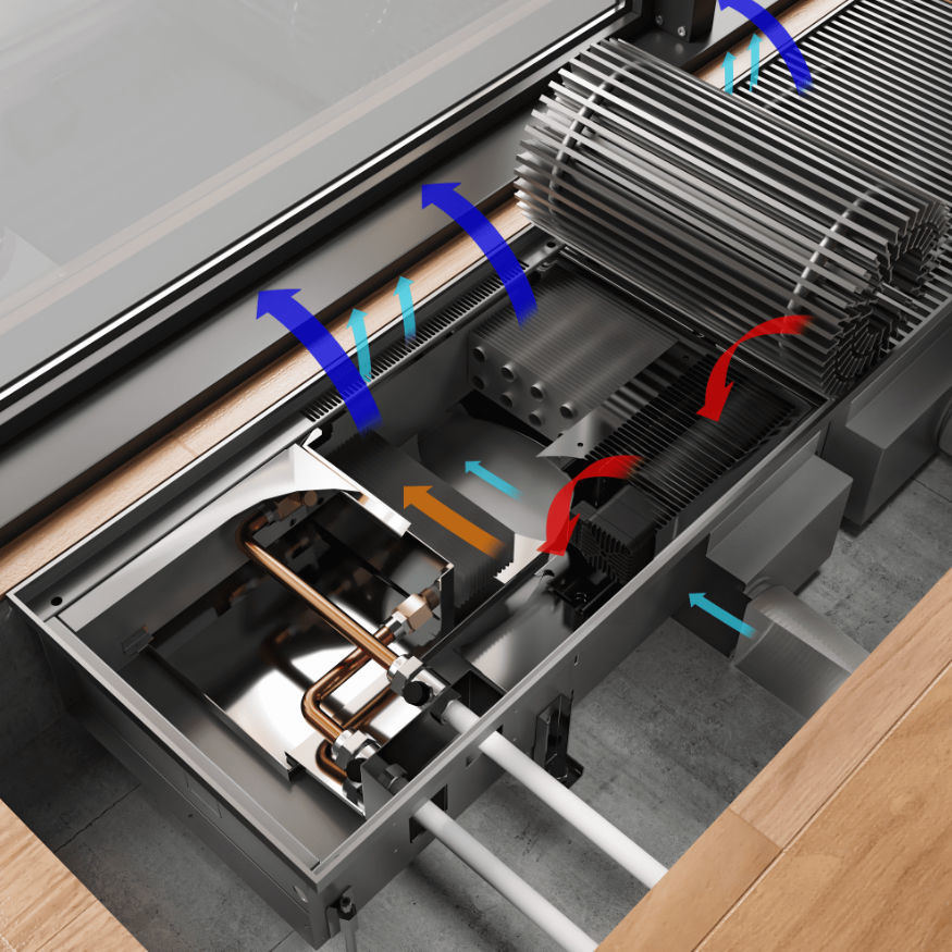 Convector elétrico - LFC 4 - Heatmann - contemporâneo / metálico ...