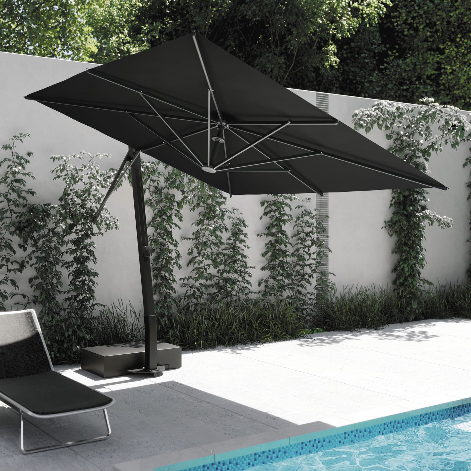 Ombrelone quadrado - HORIZON - Ombrellificio Veneto - retangular ...