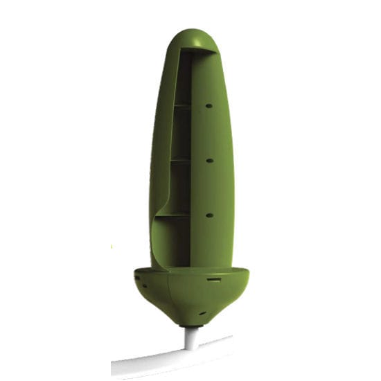 Turbina eólica de pequeno porte de eixo vertical - AEROLEAF - New World Wind - 2 pás / on-shore ...