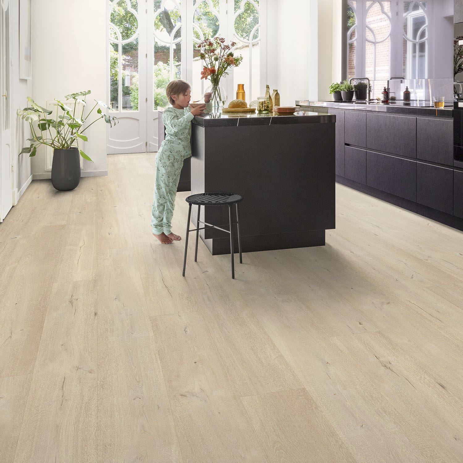 Revestimento de piso vinílico - PARMESAN - FLOORIFY - para ambiente interno / para sala de estar ...