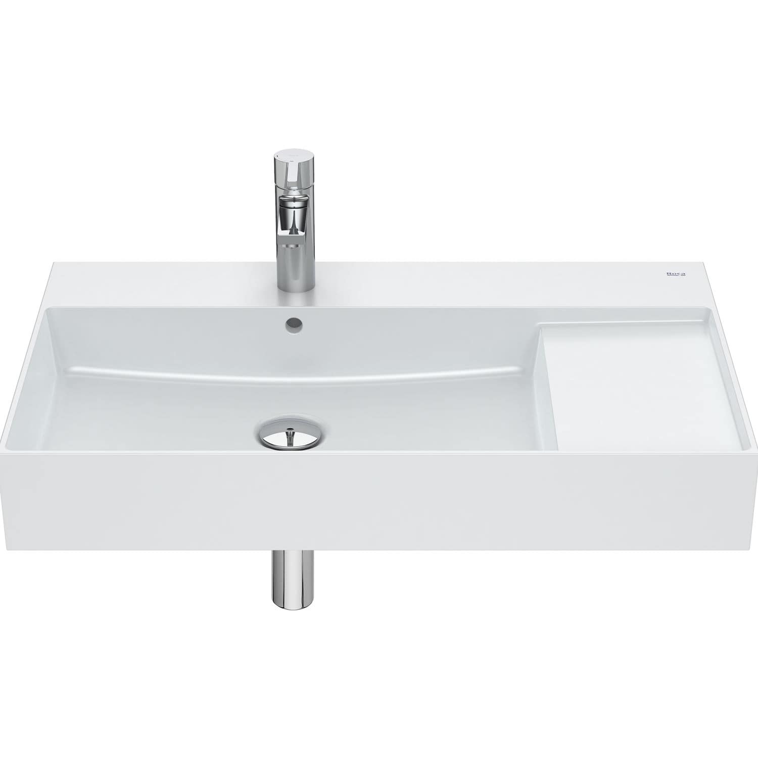 Cuba de parede - INSPIRA - ROCA - em porcelana / retangular / contemporânea