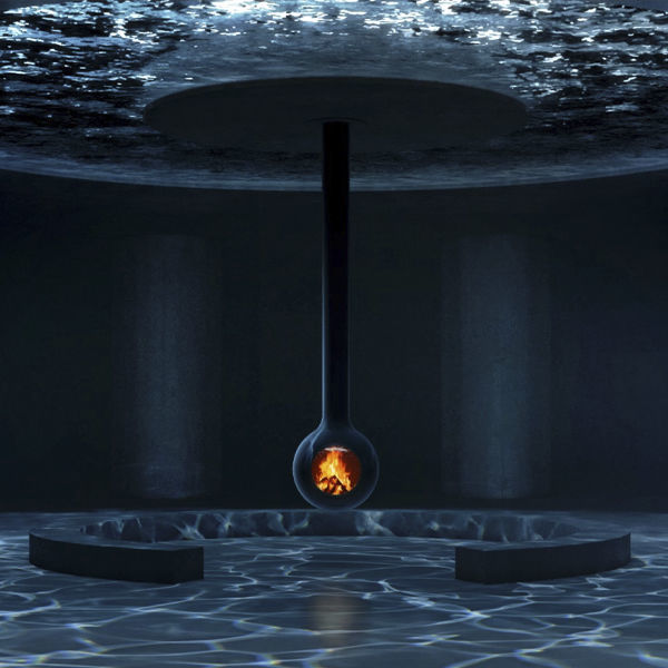 Lareira a lenha - BATHYSCAFOCUS HUBLOT - Focus Creation - autoportante / suspensa / de centro