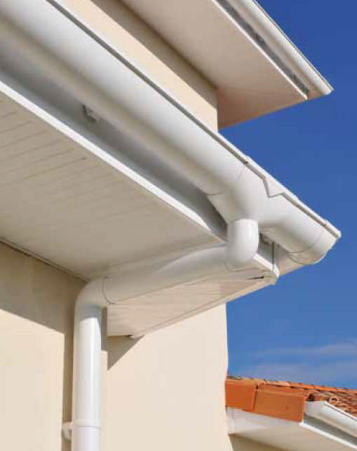 Calha pluvial de PVC - VODALIS - Nicoll - semicircular