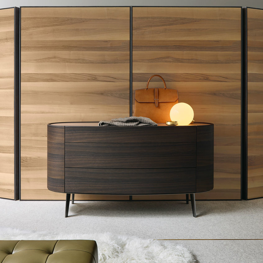 Cômoda contemporânea - KELLY - Poliform - em madeira laqueada / com ...