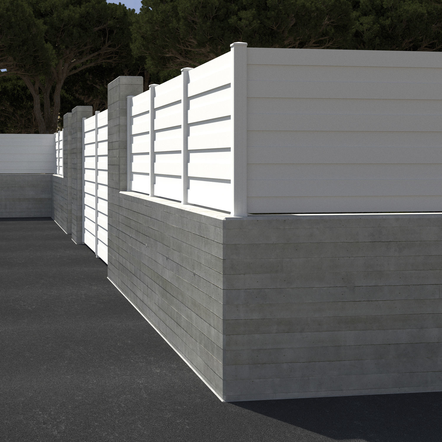 Cerca de réguas - Alterna - Modular Signs S.L. - residencial / em PVC ...
