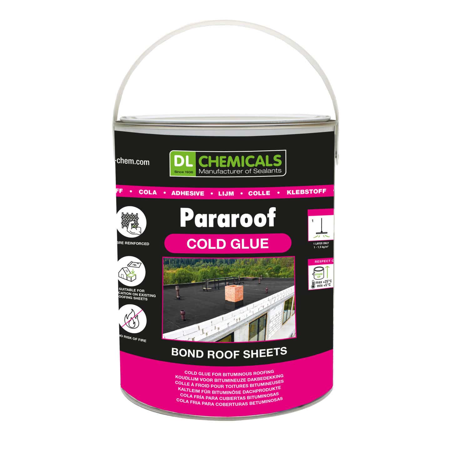 Cola à base de betume - PARAROOF COLD - DL Chemicals - para metais ...