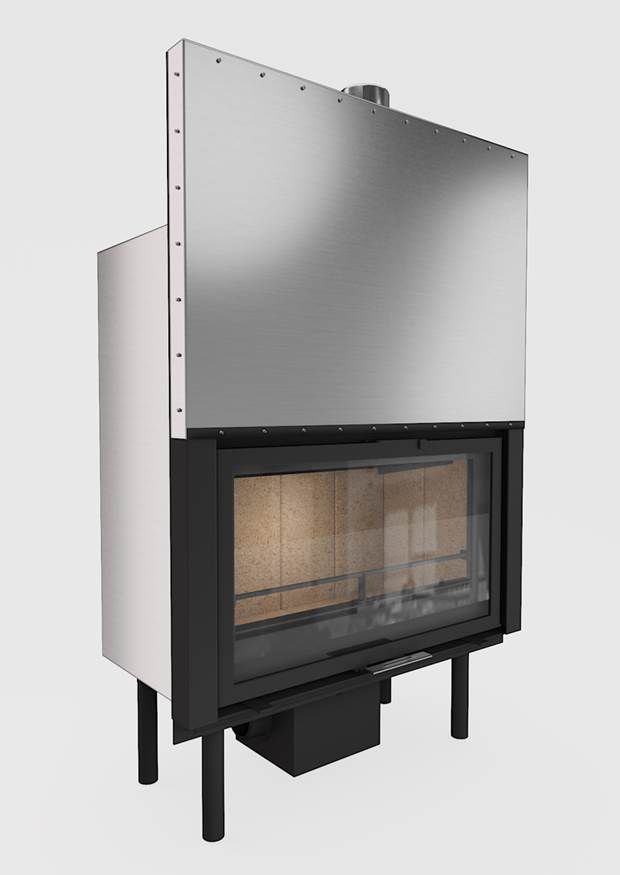 Lareira de piso - Flat Majarda D95 - REGALFIRE S.A - a lenha ...
