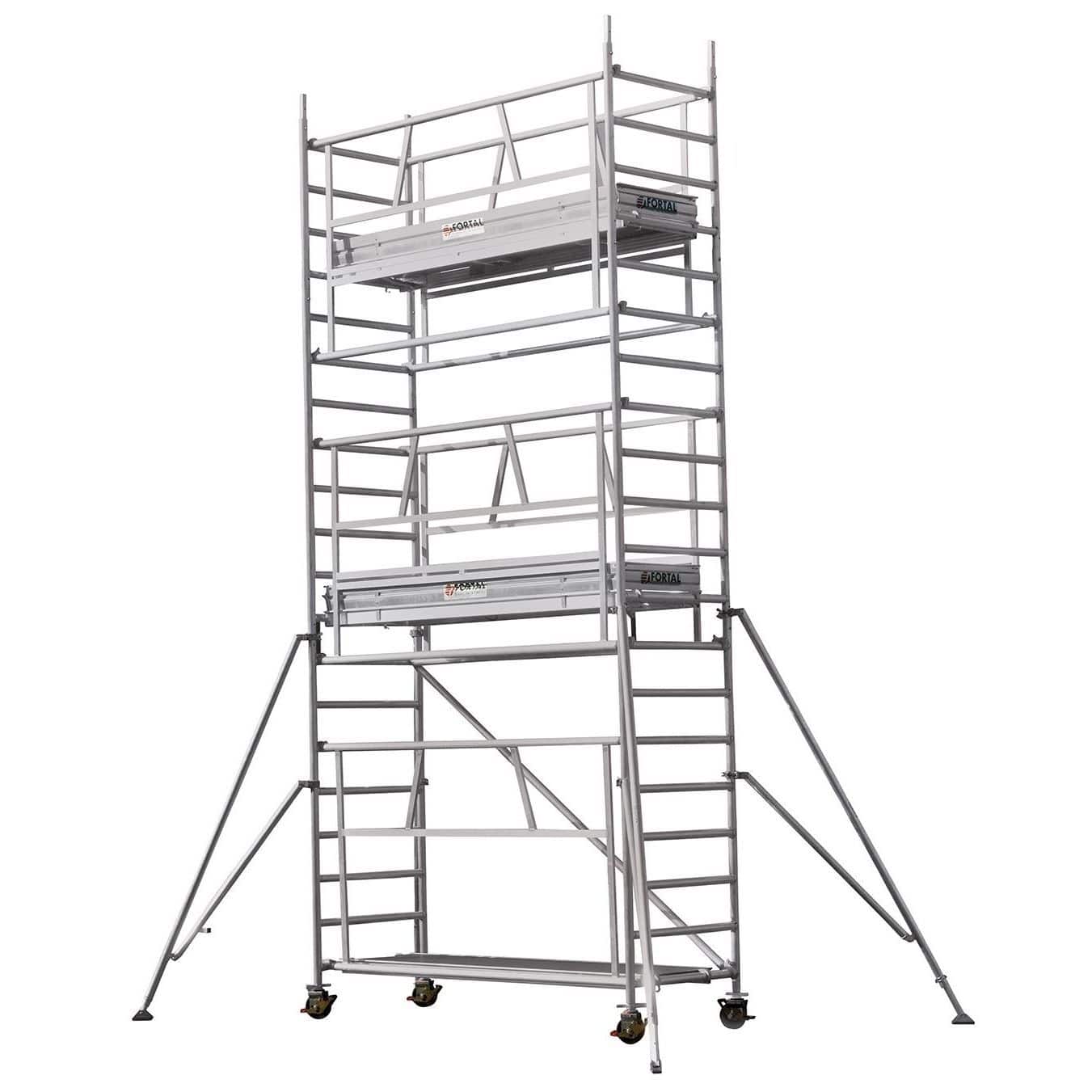 Andaime em alumínio - JUPITER series - FORTAL - alto / com rodízios