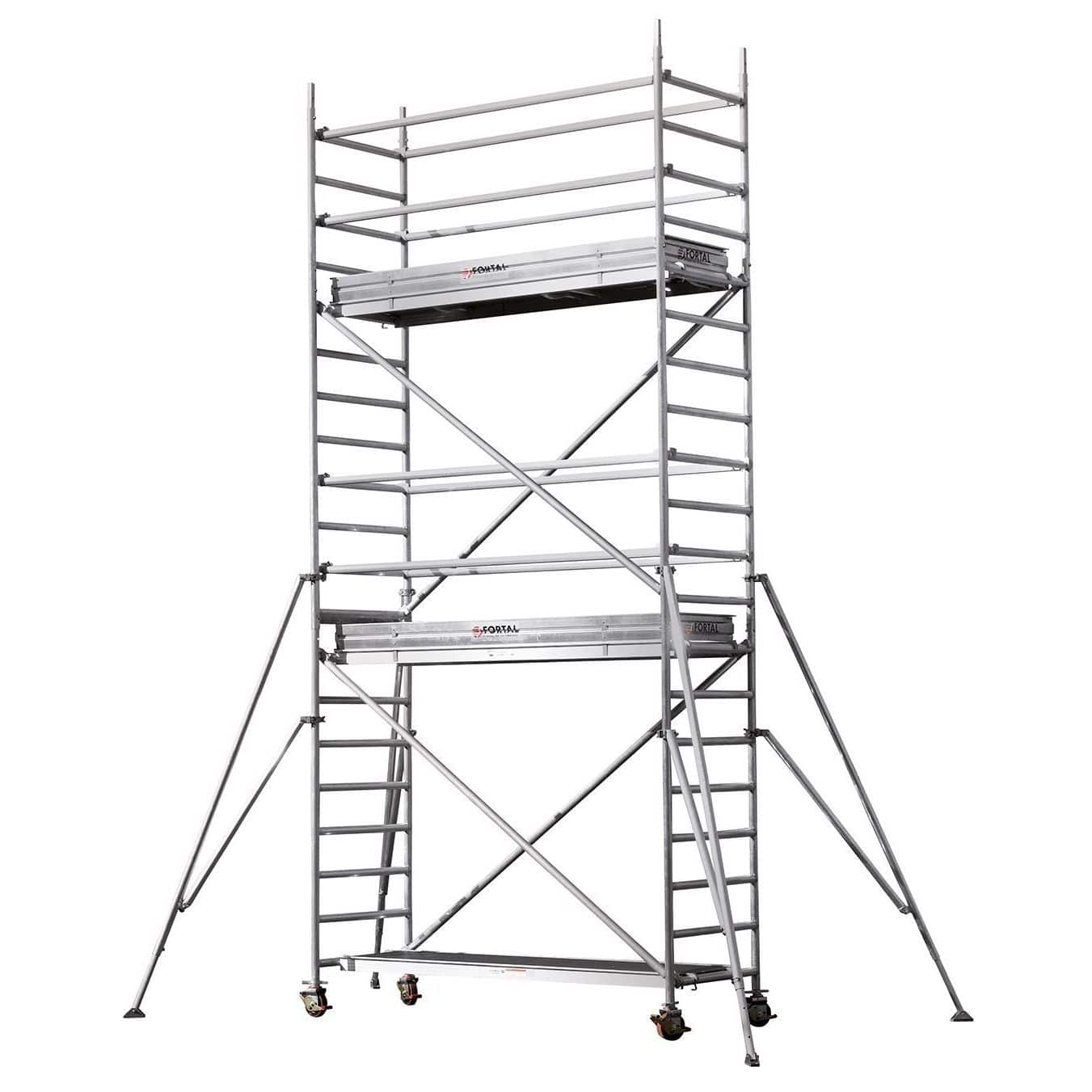 Andaime em alumínio - SATURNE series - FORTAL - alto / com rodízios