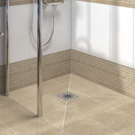 Piso de box retangular - TUB series - LUX ELEMENTS - com superfície a ...