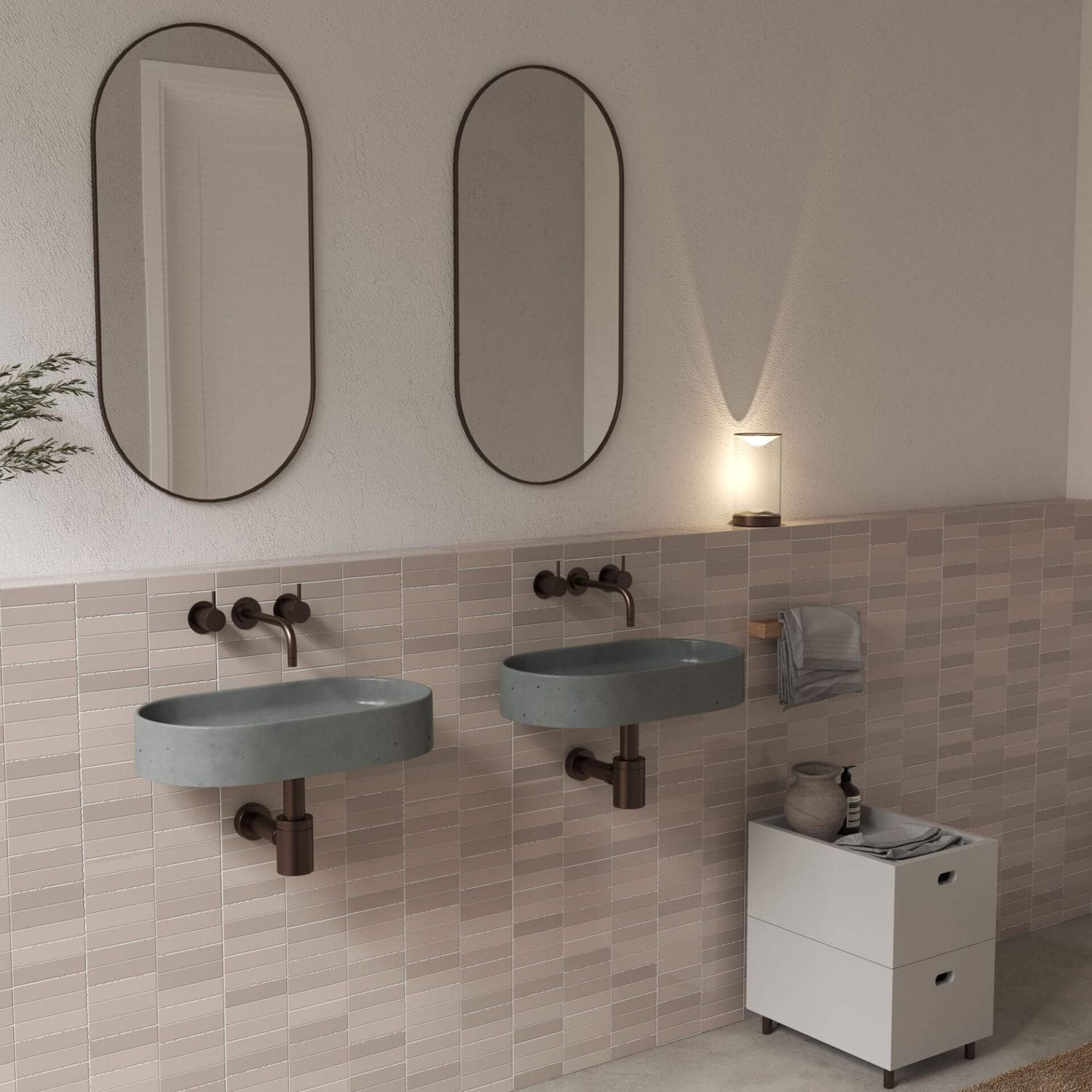 Cuba suspensa - CAPSULE - Maark Bathware - em concreto / com acabamento ...