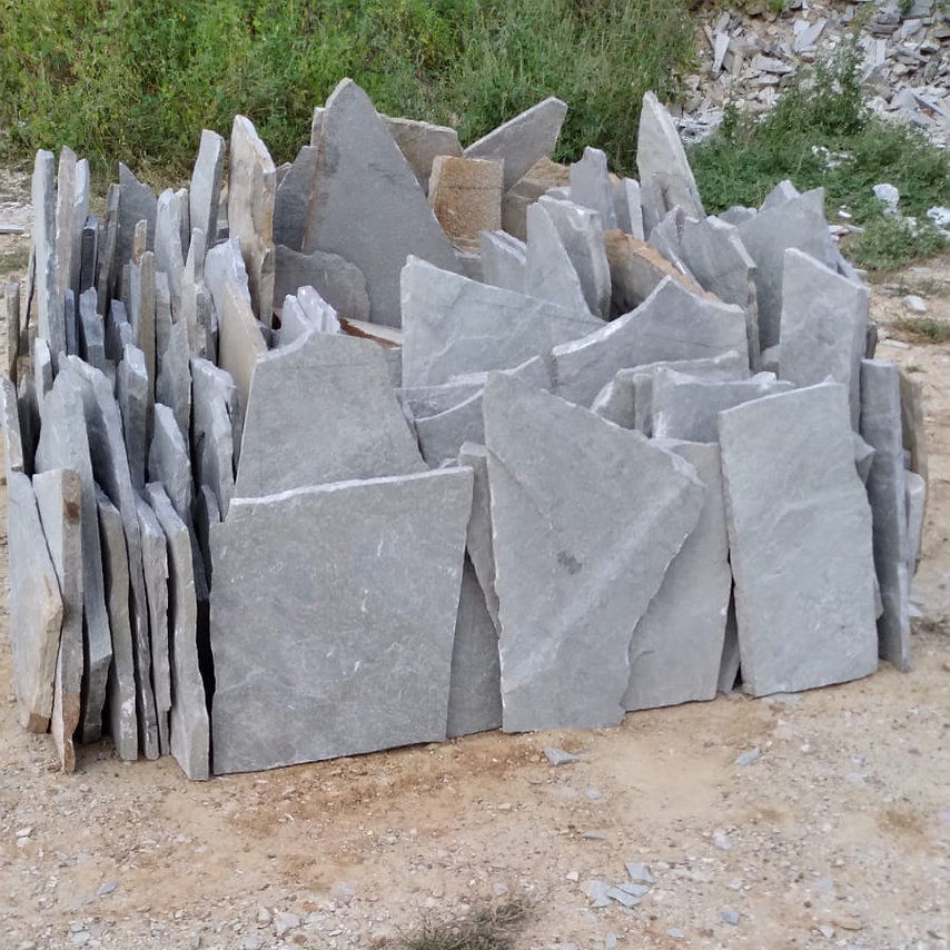 Placa de pedra em quartzito - SIERRA - Terra Natural - para parede ...