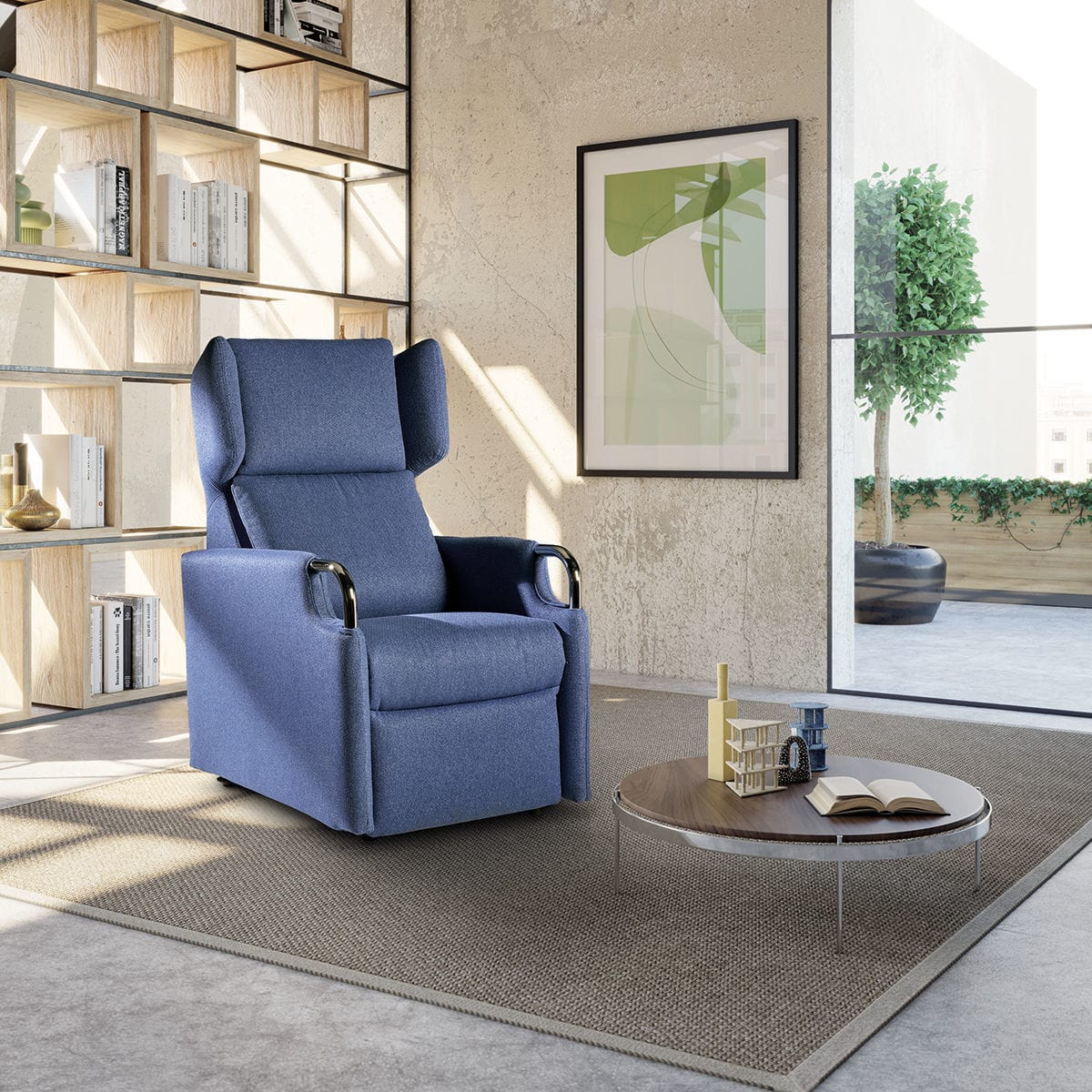 Poltrona de descanso contemporânea - Ginevra - IL BENESSERE - em couro ...