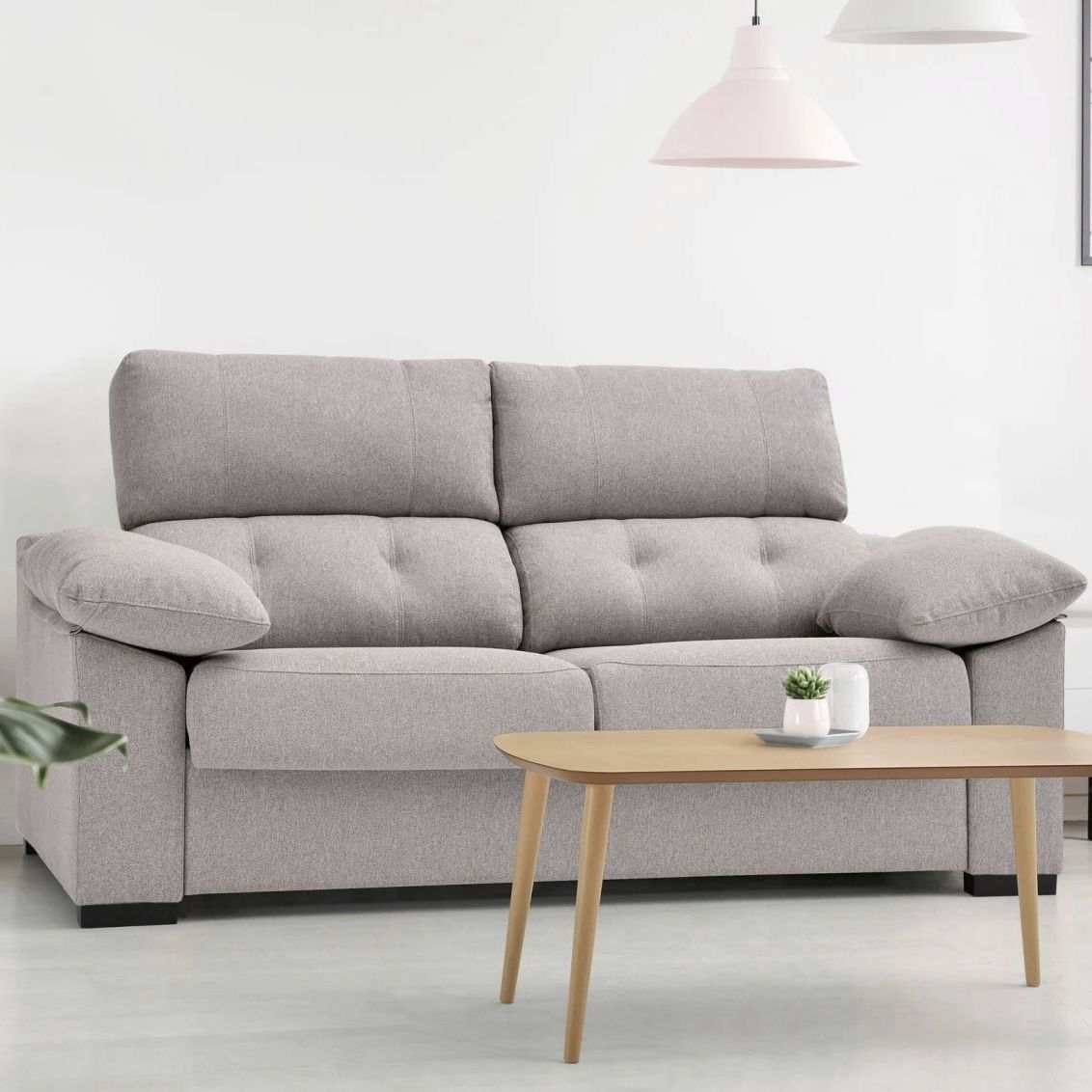 Sofá-cama - NARÓN - FRANCEBANON - contemporâneo / em tecido / cinza