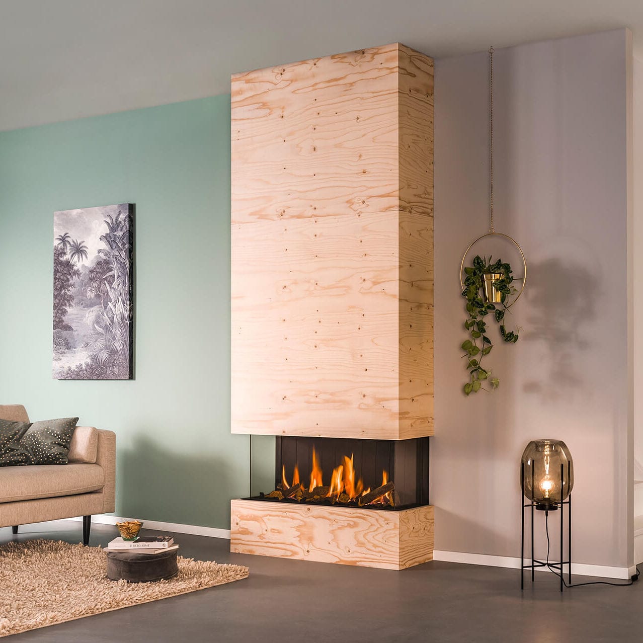 Lareira a gás - 100 Panoramic - thermoCet International BV - de piso ...