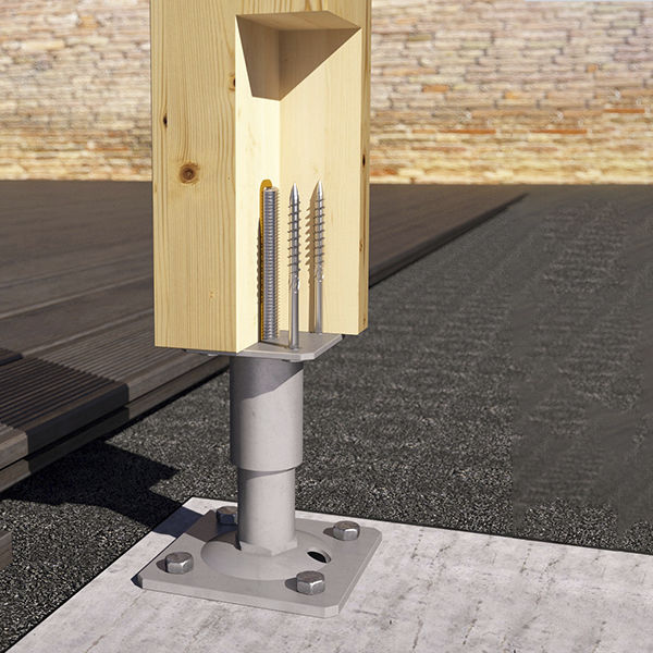 Base de pilar para estrutura de madeira - R10 - R20 - R30 - HOLZ ...