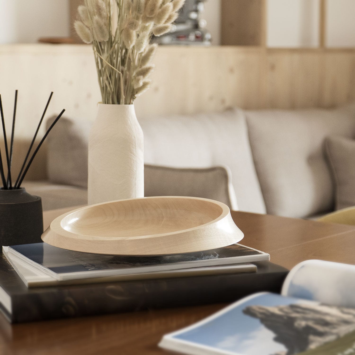 Centro de mesa em madeira de ácer - Royal Maple - Canzien - feito à mão ...