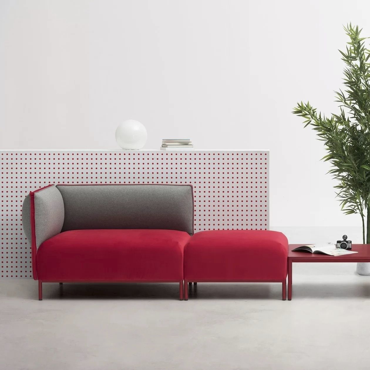 Sofá contemporâneo - PAD - TM Leader Contract - em tecido / modular / cinza