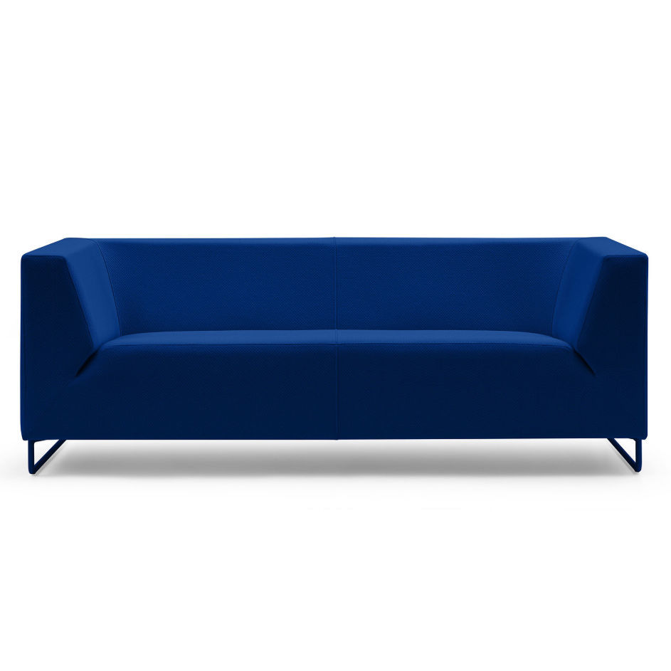 Sofá contemporâneo - TEO - TM Leader Contract - em tecido / modular / azul