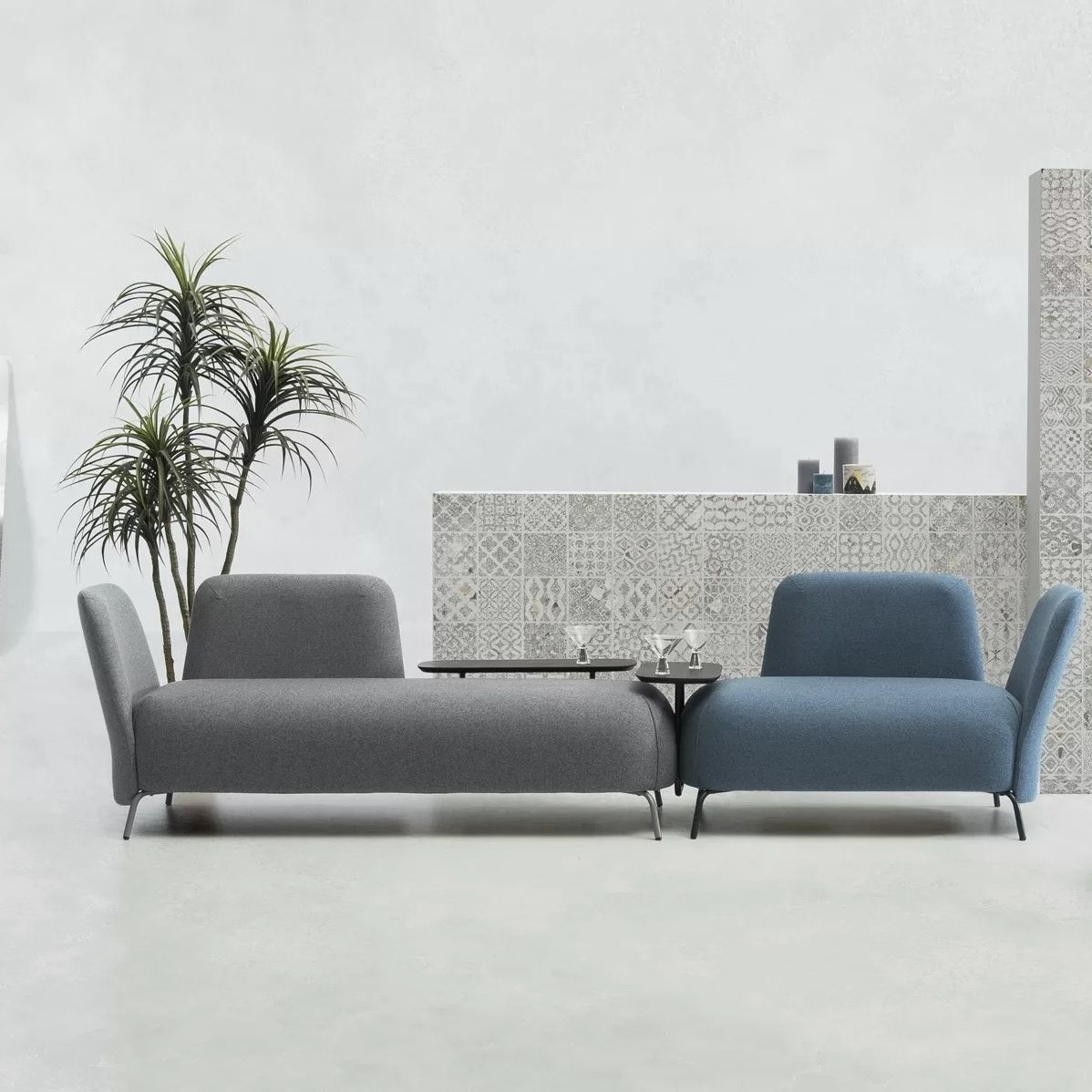 Sofá modular - IVY - TM Leader Contract - contemporâneo / em tecido ...