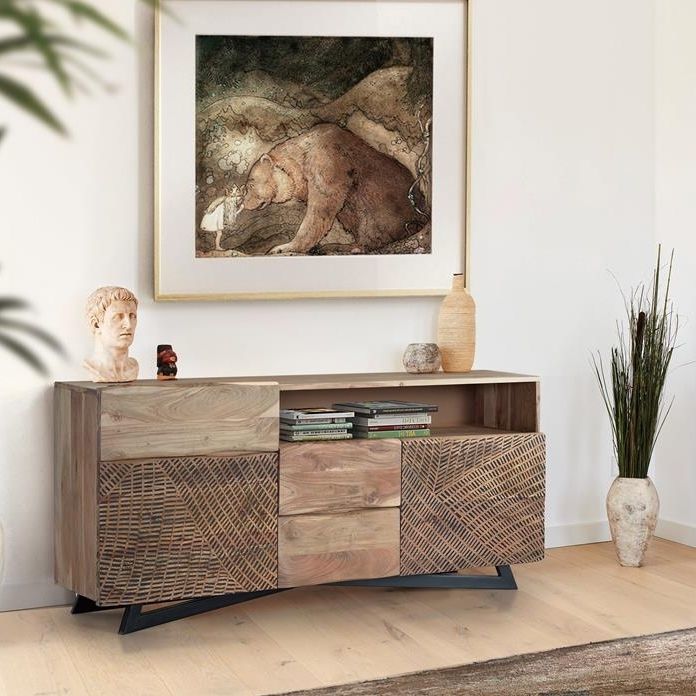 Buffet aparador contemporâneo - 1091 - Giner y Colomer - metálico / em ...